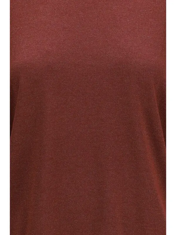 Brunello Cucinelli Short-sleeve Cashmere And Silk Sweater - Multicolor