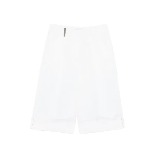 Peserico Knee-length Tailored Shorts - White