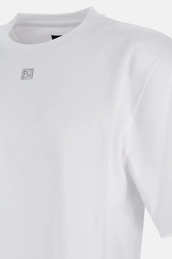 Fendi T-shirt M.j. Ff Metal