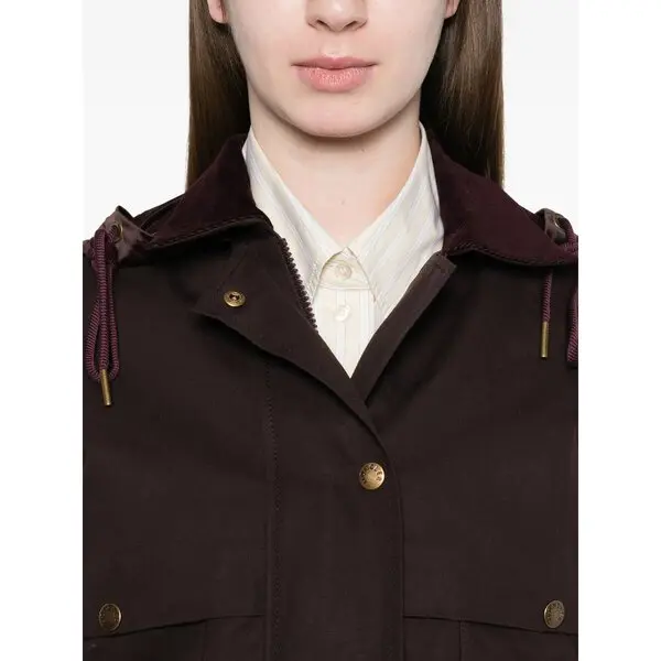 Moncler Corduroy Collar Jacket - Purple