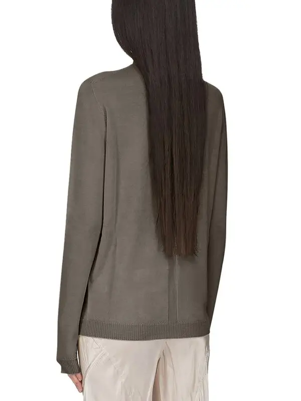 Rick Owens V-neck Virgin Wool Sweater - Gray