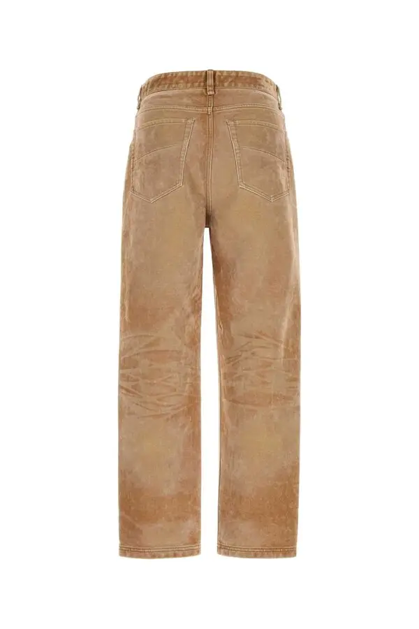Fendi Jeans In Velluto Cammello - Multicolor