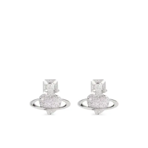 VIVIENNE WESTWOOD Orb Embellished Earrings - Silver