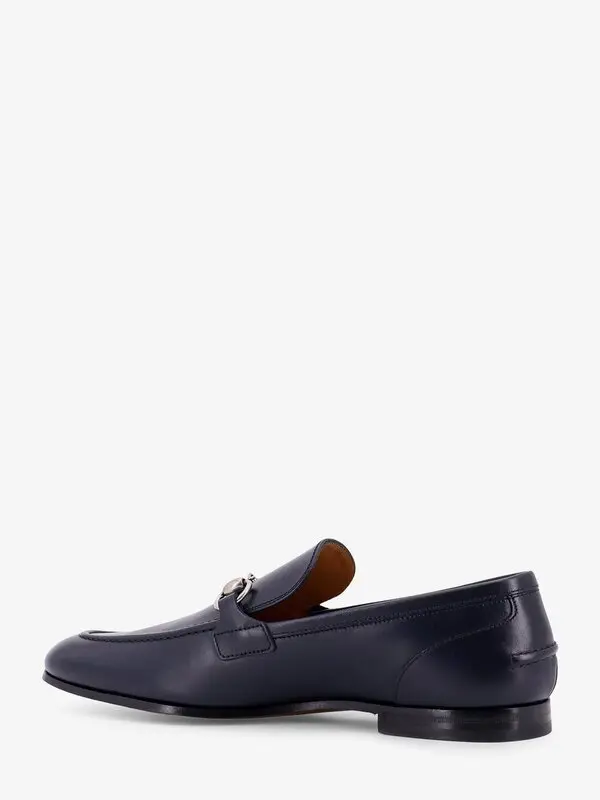 Gucci Leather Loafer With Horsebit Detail - Blue