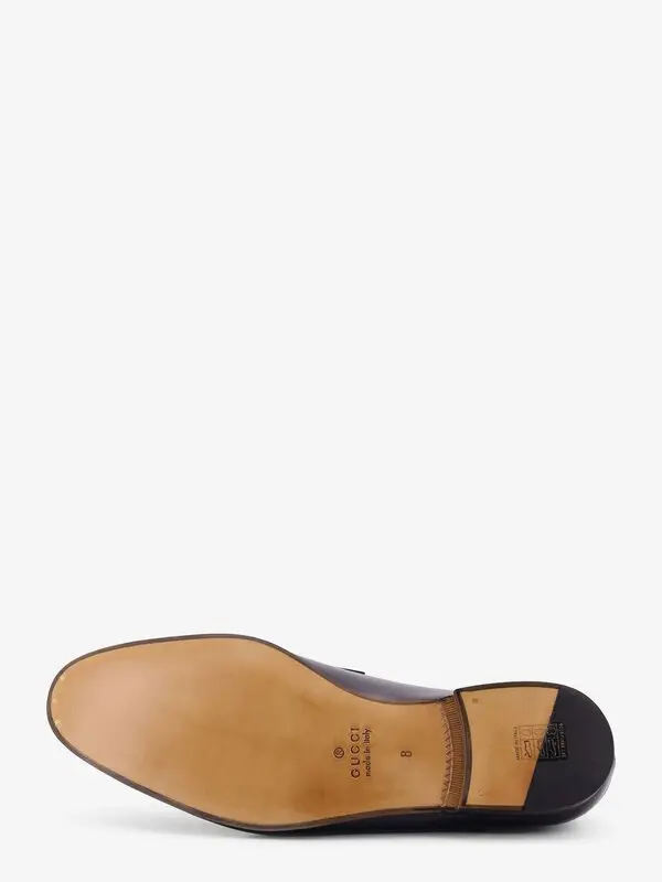 Gucci Leather Loafer With Horsebit Detail - Blue
