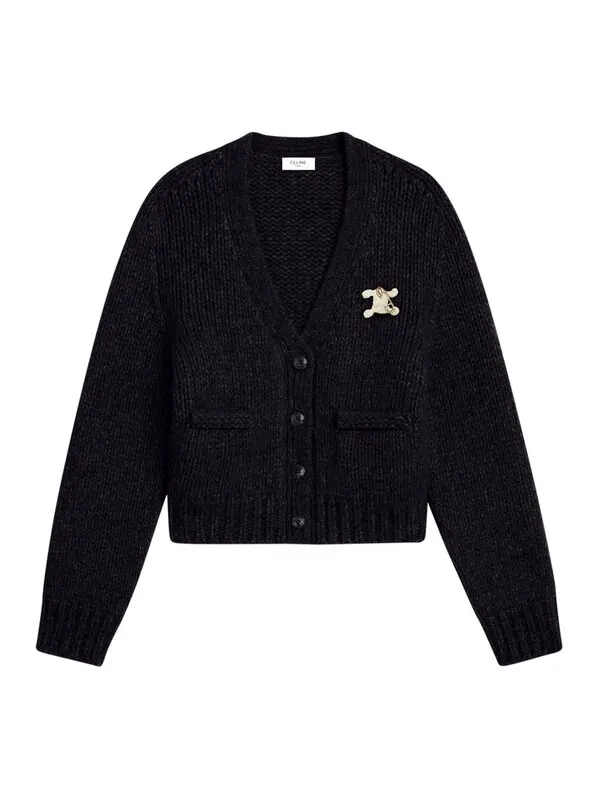 Celine Silk And Cashmere V-neck Cardigan