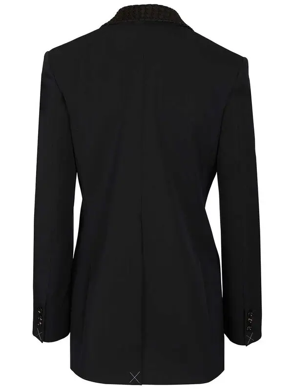 Bottega Veneta Grain De Poudre Tuxedo Jacket With Satin Lapels