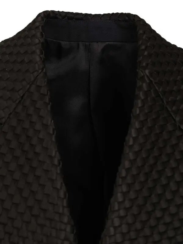 Bottega Veneta Grain De Poudre Tuxedo Jacket With Satin Lapels