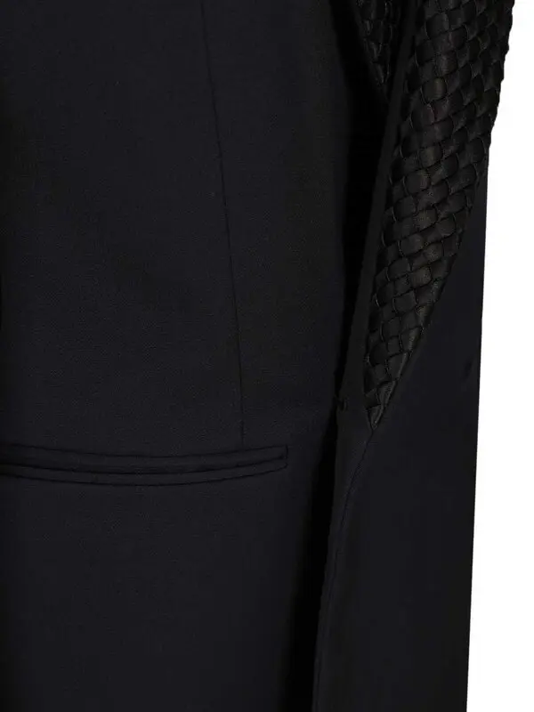Bottega Veneta Grain De Poudre Tuxedo Jacket With Satin Lapels