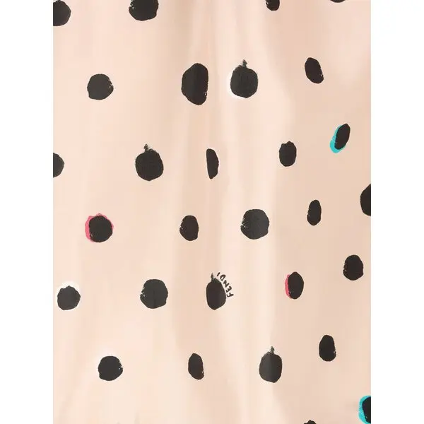 Fendi Falena Dots Silk Long Sleeve Shirt - Multicolor