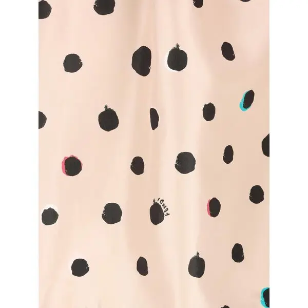 Fendi Falena Dots Silk Long Sleeve Shirt - Multicolor