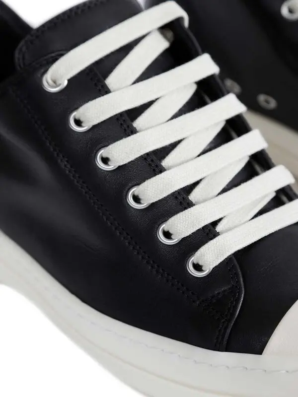 Rick Owens Gary Leather Zip-up Jacket - Black