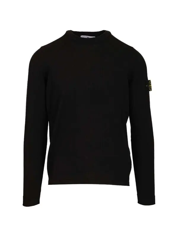 Stone Island Lightweight Organic Cotton Sweater - Black
