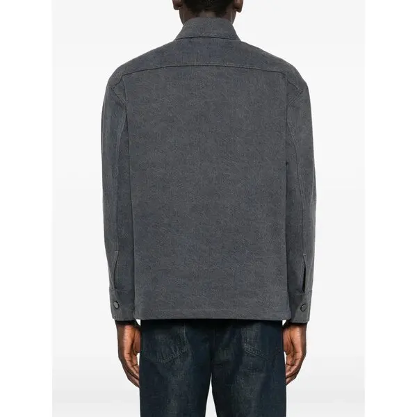 Fendi Grey Jackets Shirt Jackets - Gray