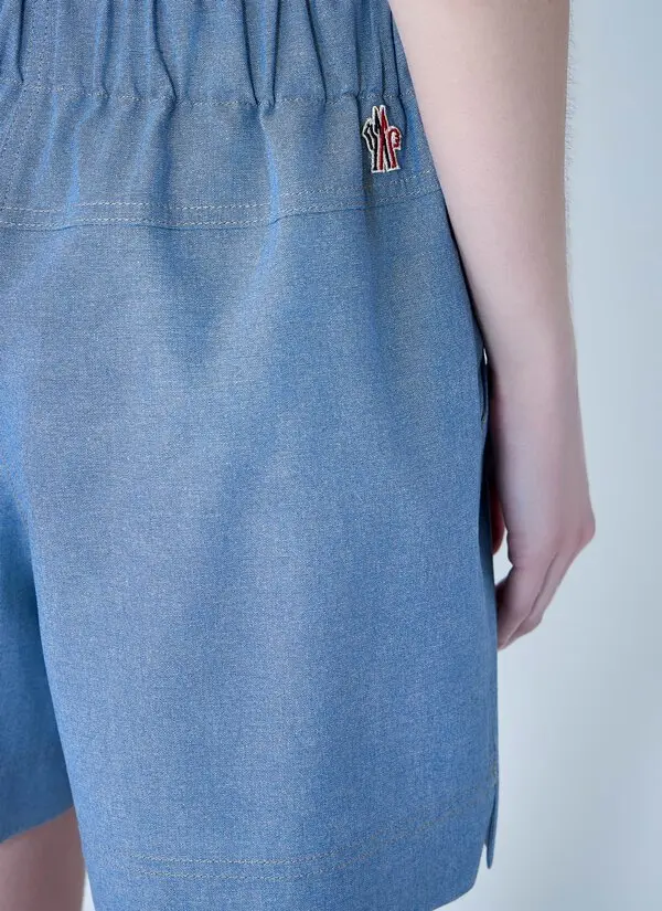 Moncler High-waisted Pleated Shorts
