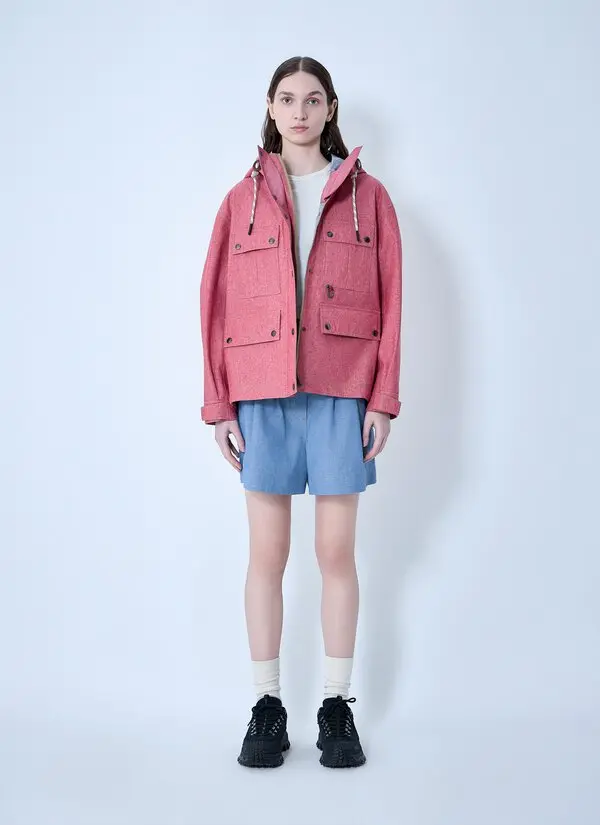 Moncler High-waisted Pleated Shorts