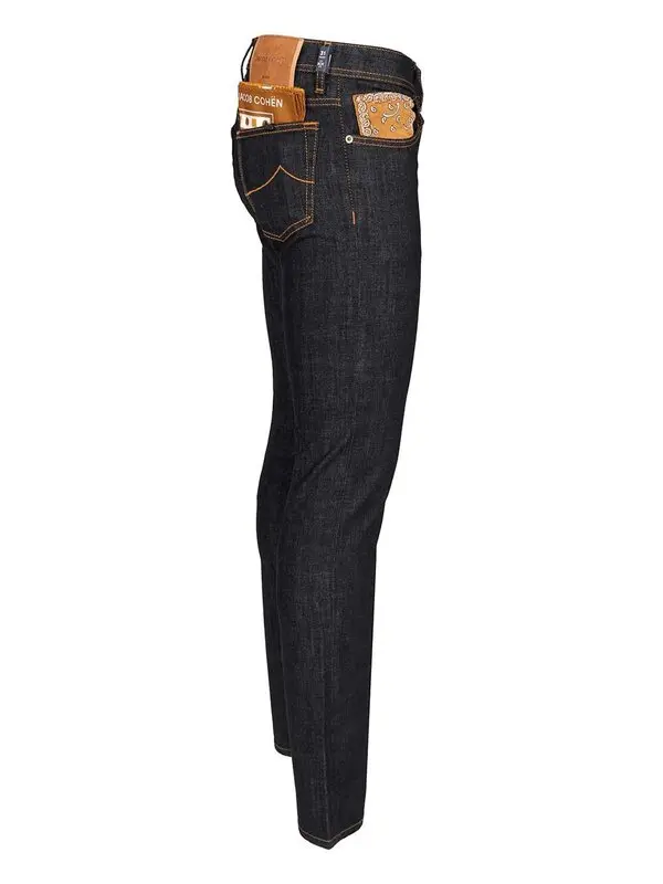 Jacob Cohen 5 Pocket Slim Fit Bard Jeans - Blue