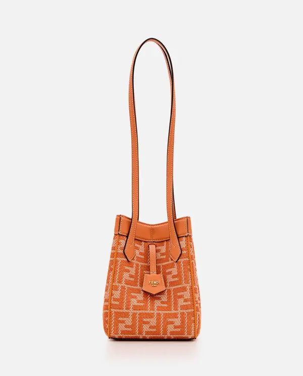 Fendi Origami Bag In Jacquard Ff Pattern - Multicolor
