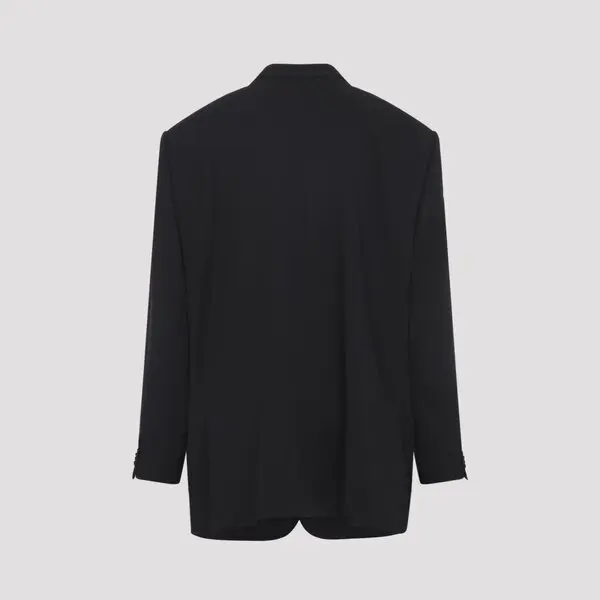 Balenciaga Wool Tuxedo Jacket With Notch Lapel