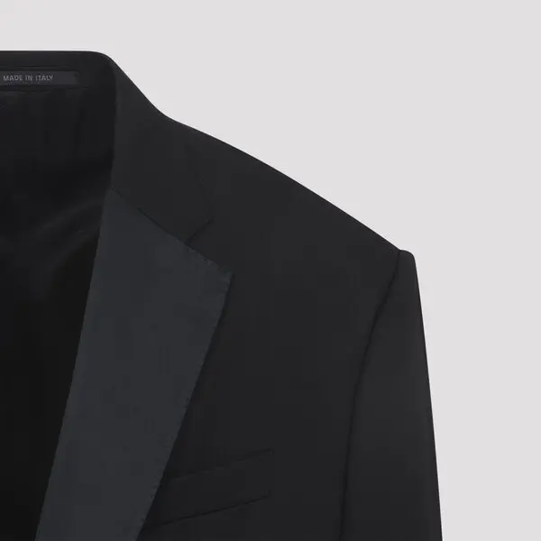 Balenciaga Wool Tuxedo Jacket With Notch Lapel