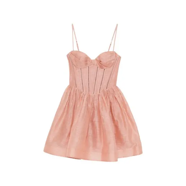 Zimmermann Strappy A-line Mini Dress - Pink