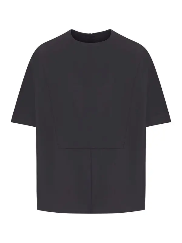 JIL SANDER Crew Neck T-shirt In Lightweight Cotton - Black