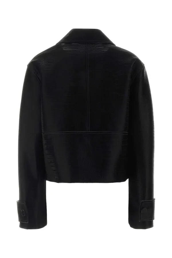 Gucci Lamb Skin Croc Effect Jacket