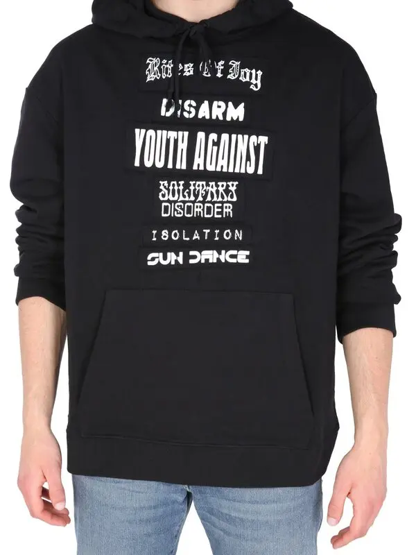 Raf Simons Graphic Hoodie - Black
