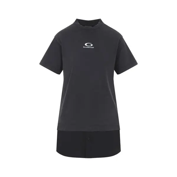 Balenciaga Hybrid Mini Dress - Black