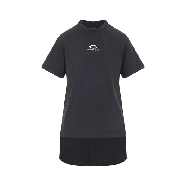 Balenciaga Hybrid Mini Dress - Black