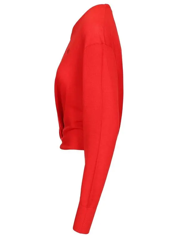 Loewe Asymmetrical Draped Merino Wool Sweater