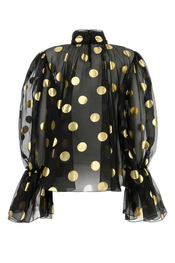 Dolce & Gabbana Printed Organza Blouse