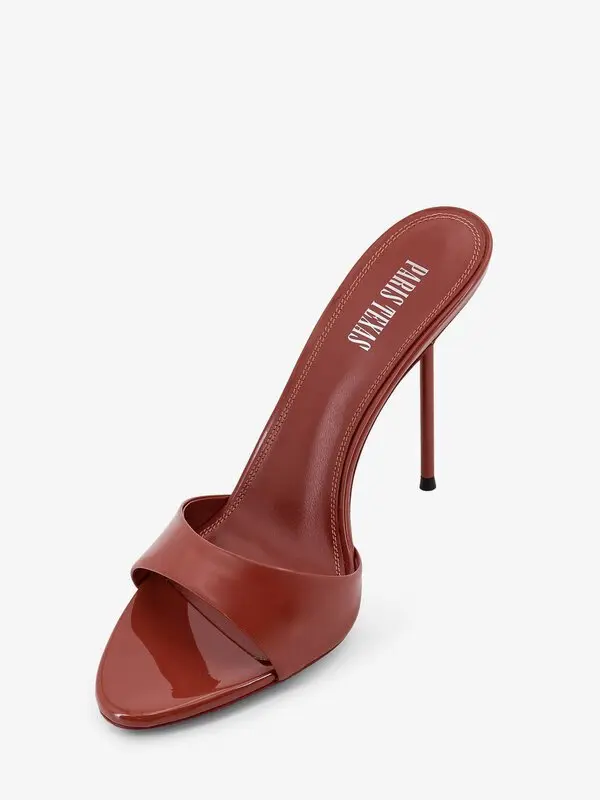 Paris Texas Lidia Patent Leather Stiletto Sandals - Multicolor