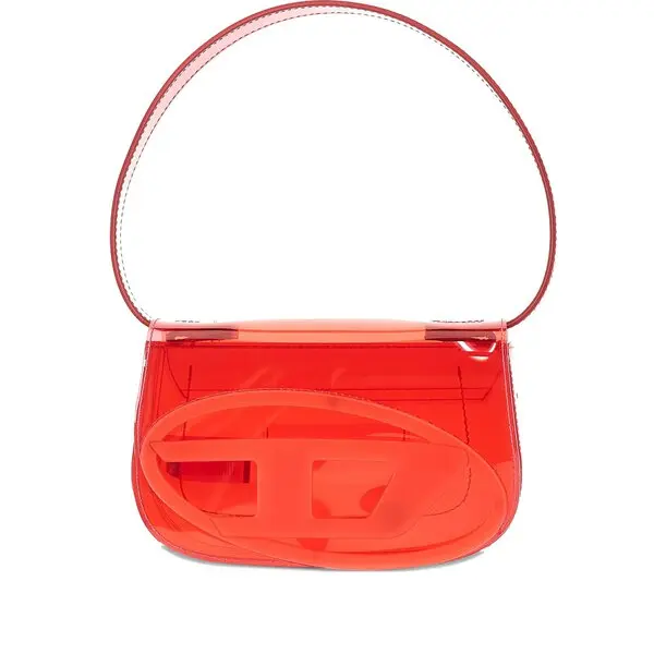 DIESEL® Logo Motif Top Handle Bag - Red