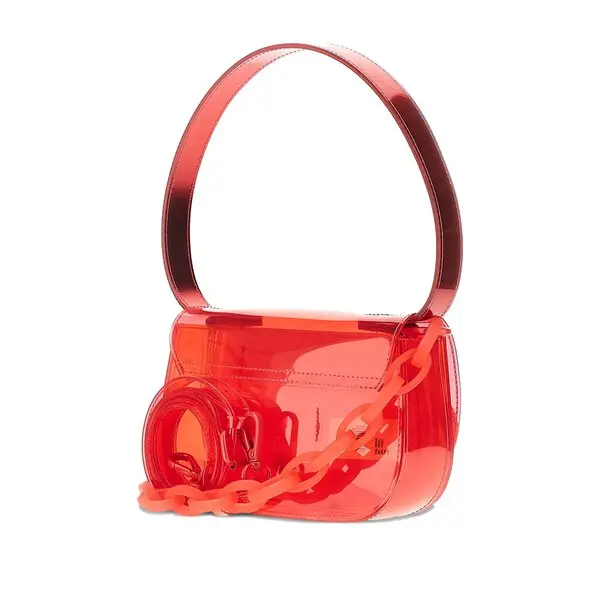 DIESEL® Logo Motif Top Handle Bag - Red