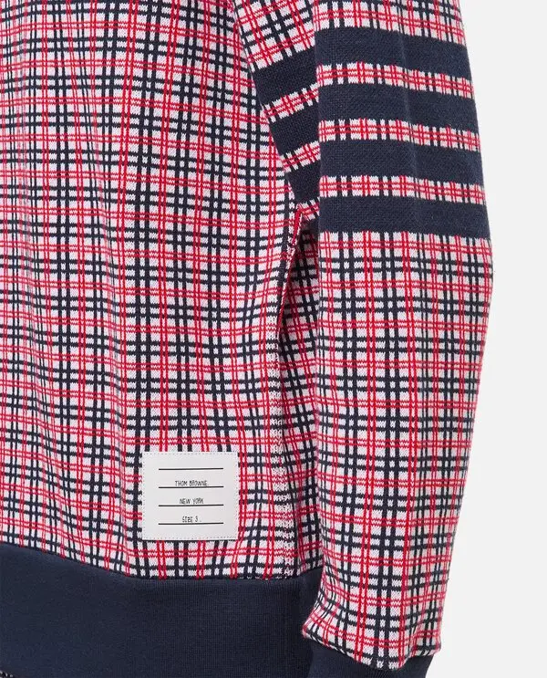 Thom Browne 4-bar Cotton Crewneck Sweatshirt