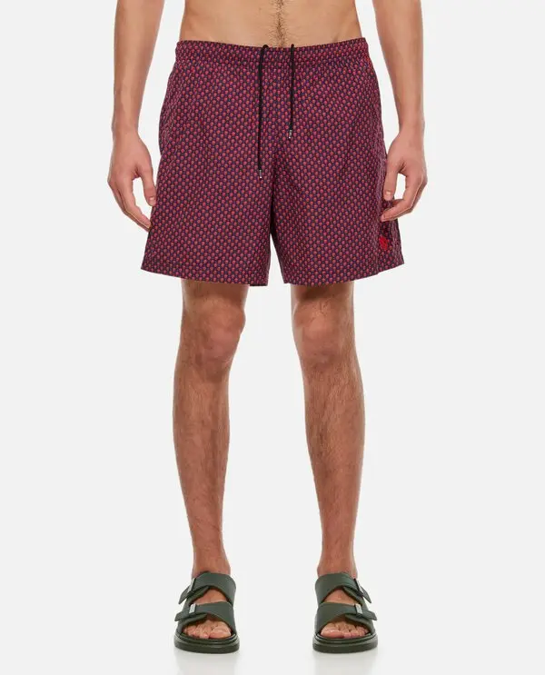 Alexander McQueen Dots Skull Swimshorts - Multicolor