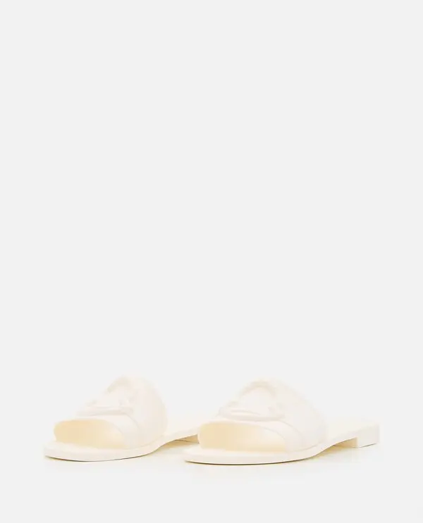 Moncler Rubber Logo Slides - Multicolor