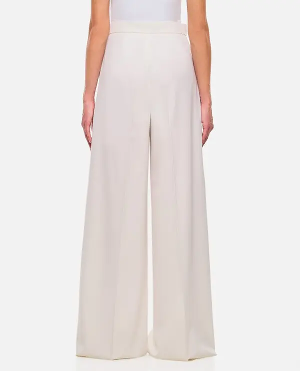 Max Mara Ninfa Wide Leg Trousers White - Multicolor