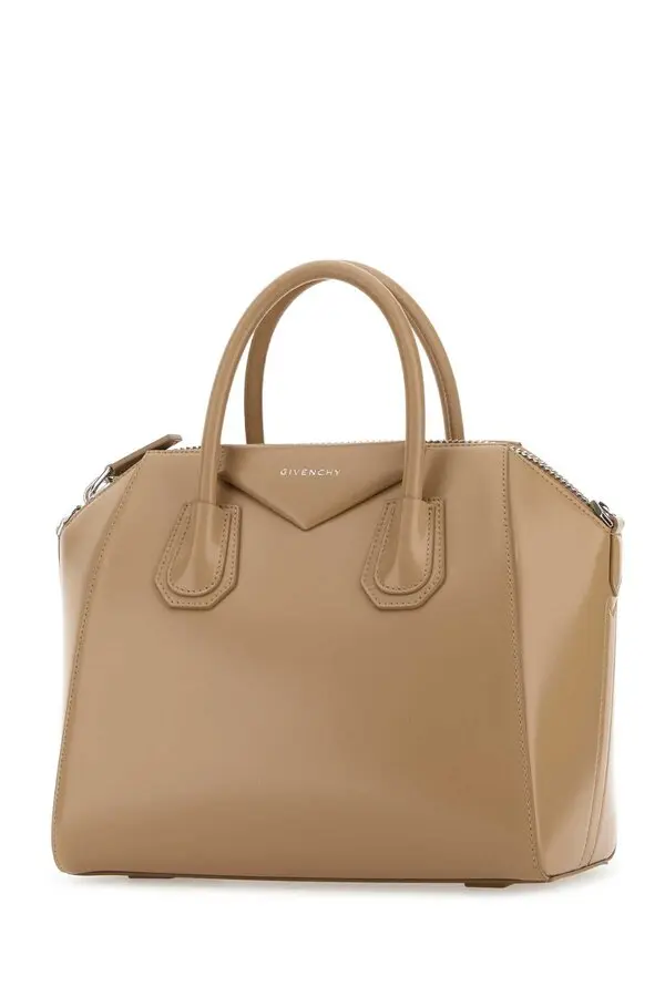 Givenchy Beige Leather Small Antigona Handbag - Brown