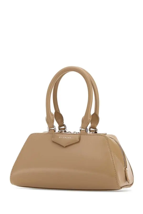 Givenchy Beige Leather Mini Antigona East-west Handbag - Brown
