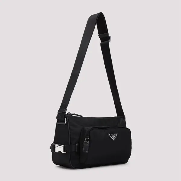Prada Re-nylon And Saffiano Leather Shoulder Bag