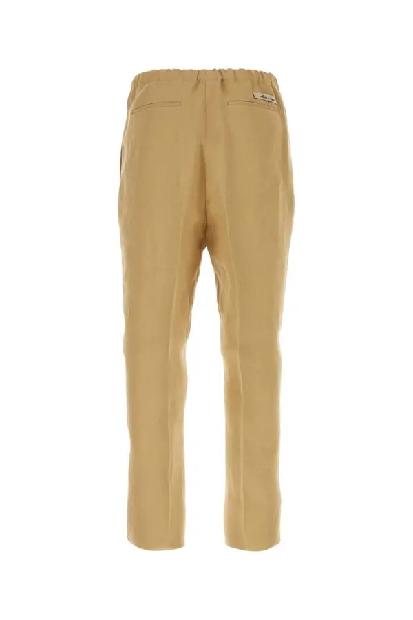 Fendi Camel Paper Pants - Brown