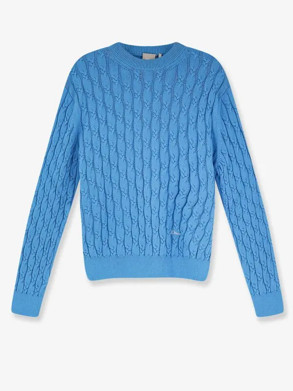 Dior Cotton Sweater With Braided Processing - Multicolor