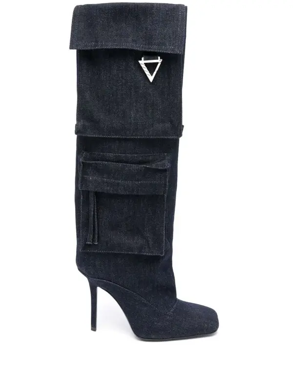 Attico Sienna Knee-high Boots - Blue