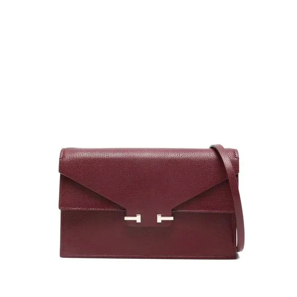 TOM FORD Dark Grain Effect Leather Clutch Bag