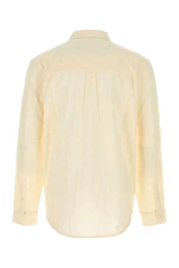 Séfr Ivory Voile Leo Shirt - White
