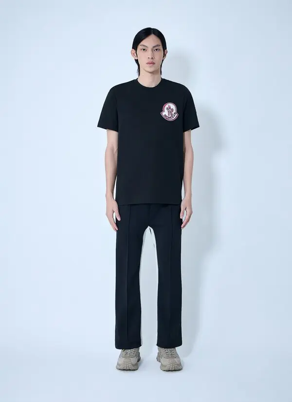 Moncler Embroidered Logo T-shirt - Black