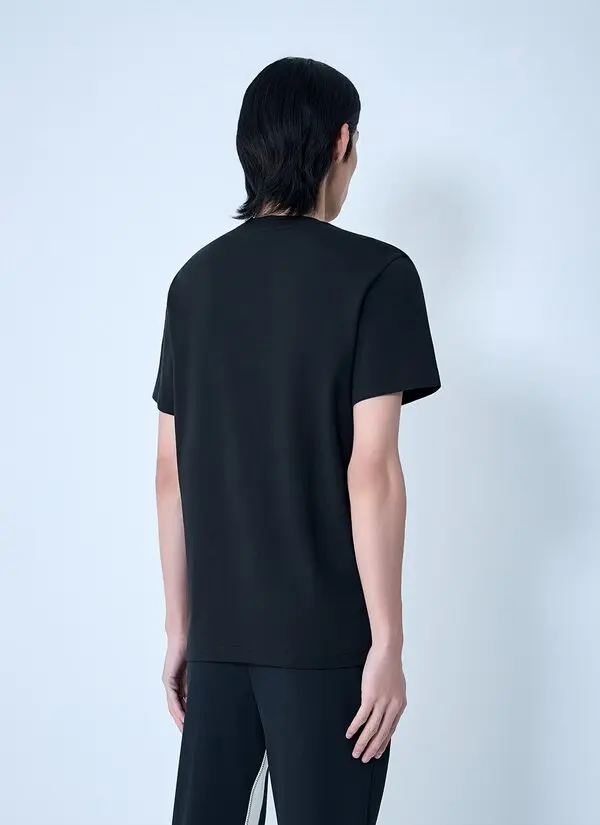 Moncler Embroidered Logo T-shirt - Black
