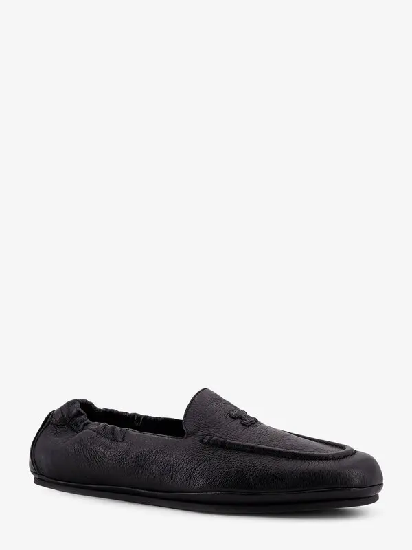 Celine Adam Leather Slip-on Loafers - Black